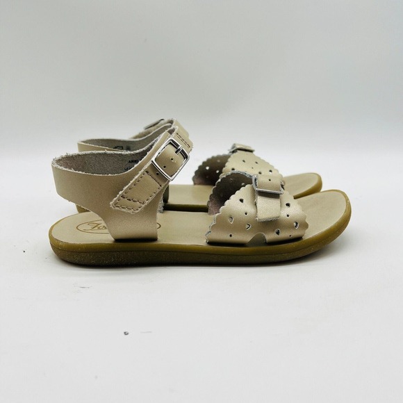 FootMates | Shoes | Footmates Sandals Girls 3c Gold Leather Sun San ...